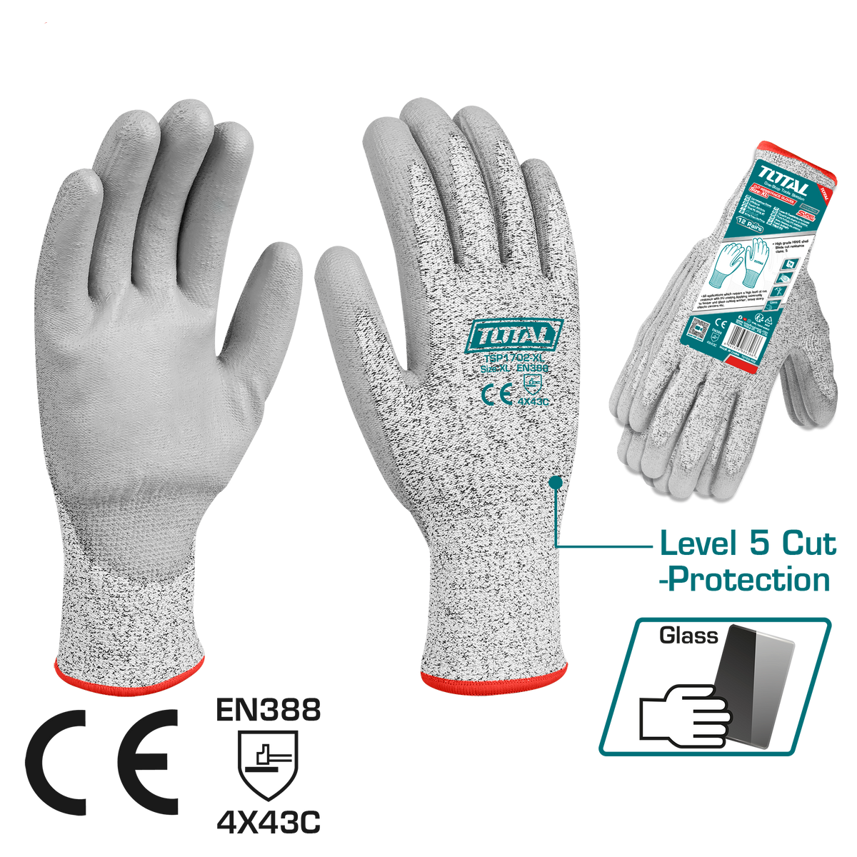 Cut-resistance gloves TSP1702-XL – Total Tools Online