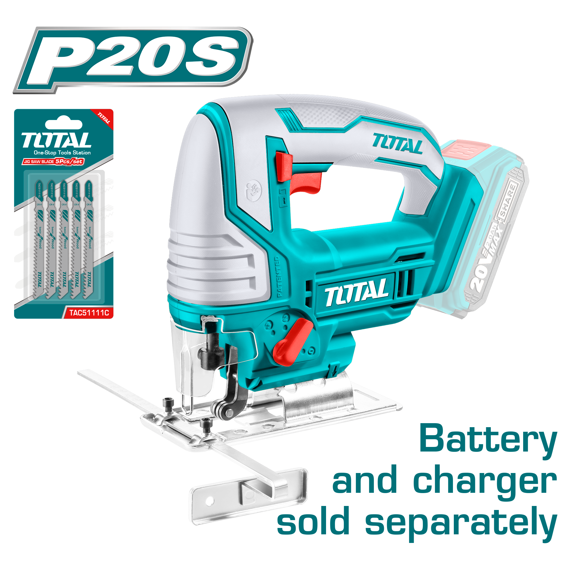 Lithium-Ion Jig Saw 20V TJSLI8501 – Total Tools Online